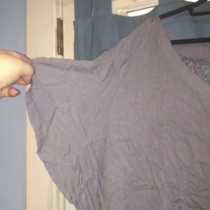 loralette | Tops | Nwt Gray Flutter Sleeve Top | Poshmark